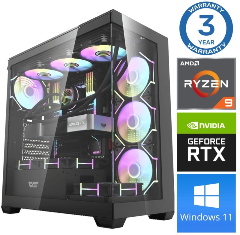INTOP Ryzen 9 5900X 64GB 1TB SSD M.2 NVME+2TB RTX4060 8GB... - Arvutitark